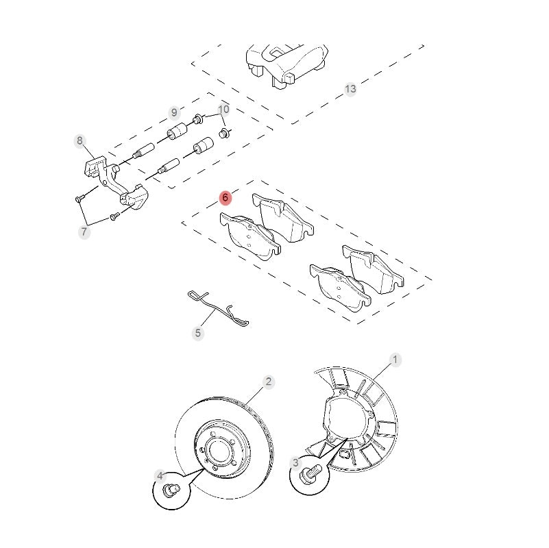 Front and Rear Brake Pad Set for MG HS – mgtitan