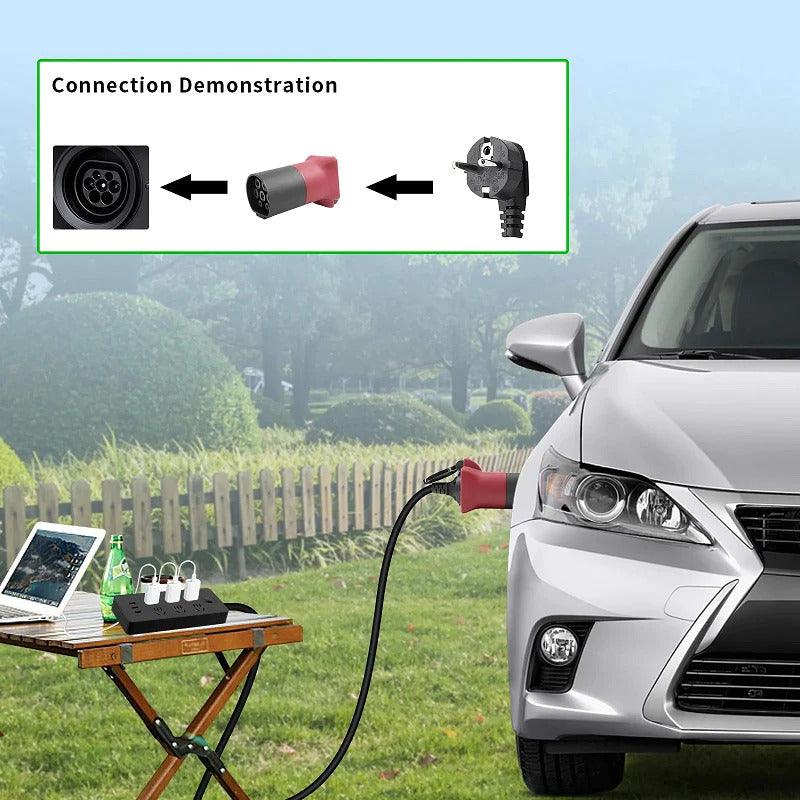 Electric Vehicle Discharge Adapter For MG ZS EV MG4 EV Xpower – mgtitan